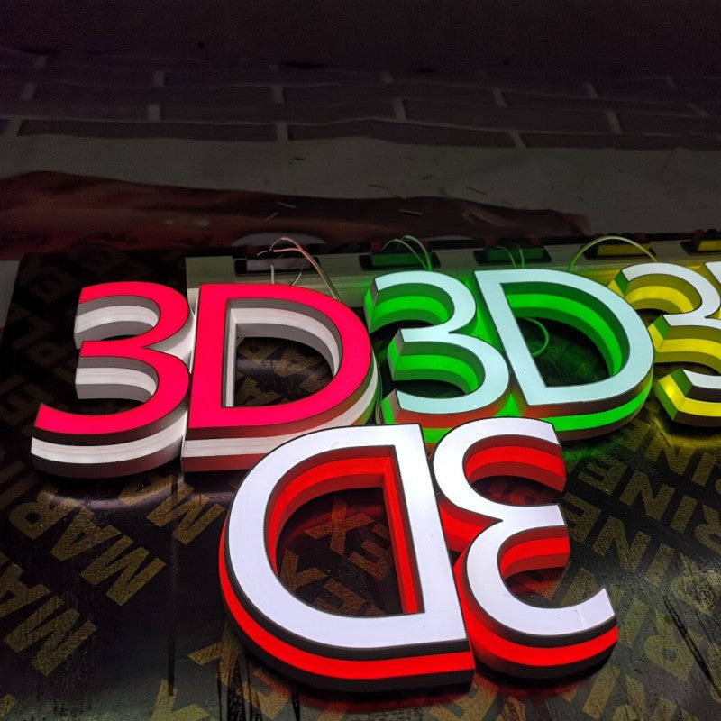 Custom 3D printing LED letters – ZX SIGN